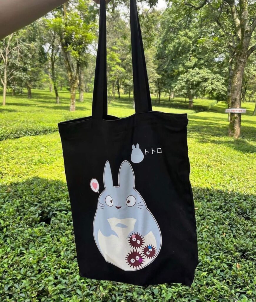 Totoro Black Tote bag - My Neighbor Merchandise
