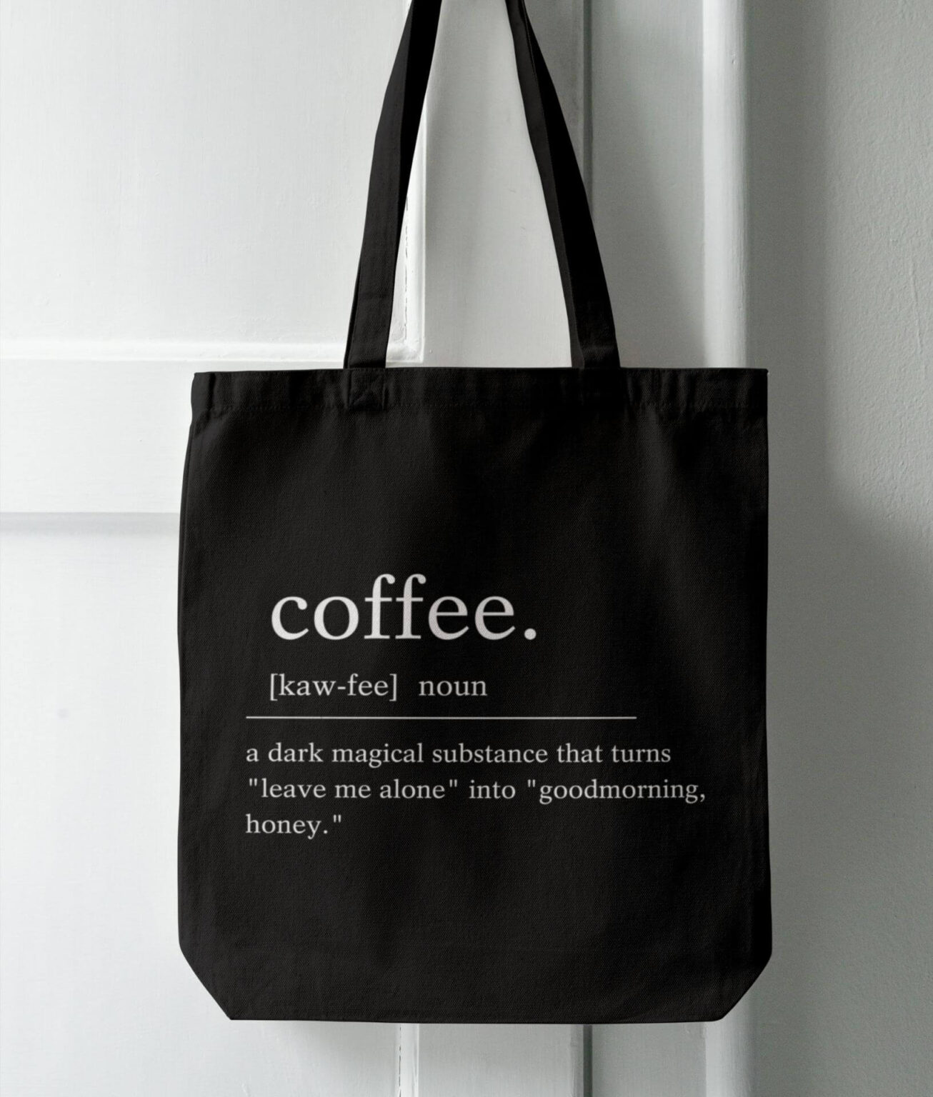 Black Coffee Tote Bag - Septemberish