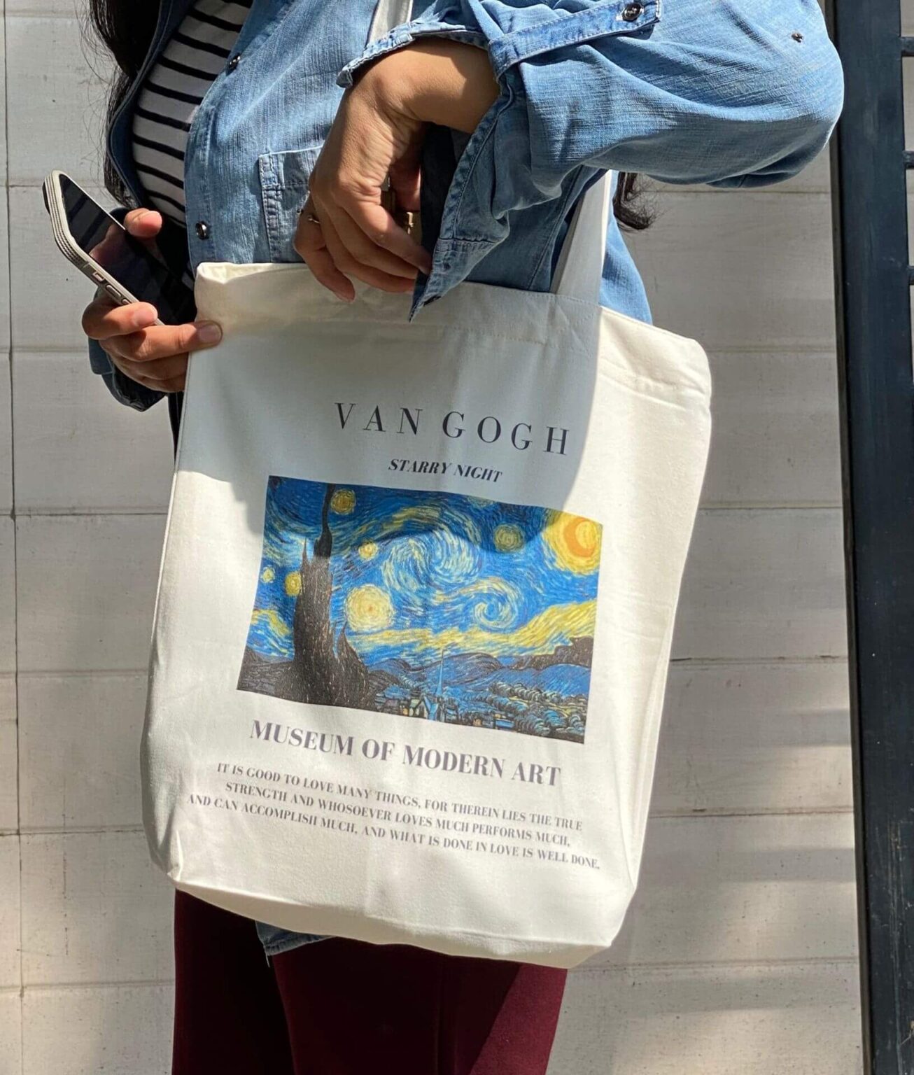 Starry Night Van Gogh Tote Bag - Celebrate Art Every Day